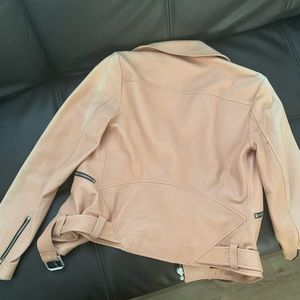 A.L.C. | Jackets & Coats | Alc Duvall Moto Jacket Blush Pink Leather ...